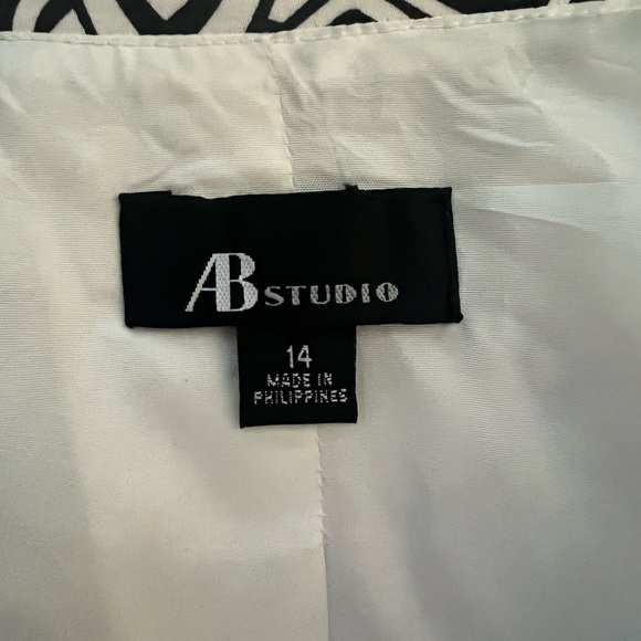 AB Studio | Jackets & Coats | Ab Studio Black And White Trench Coat ...